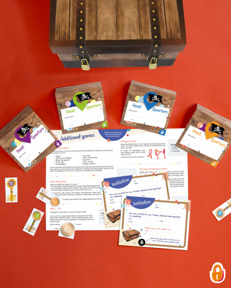 Treasure hunt theme pirates | 6-8 years